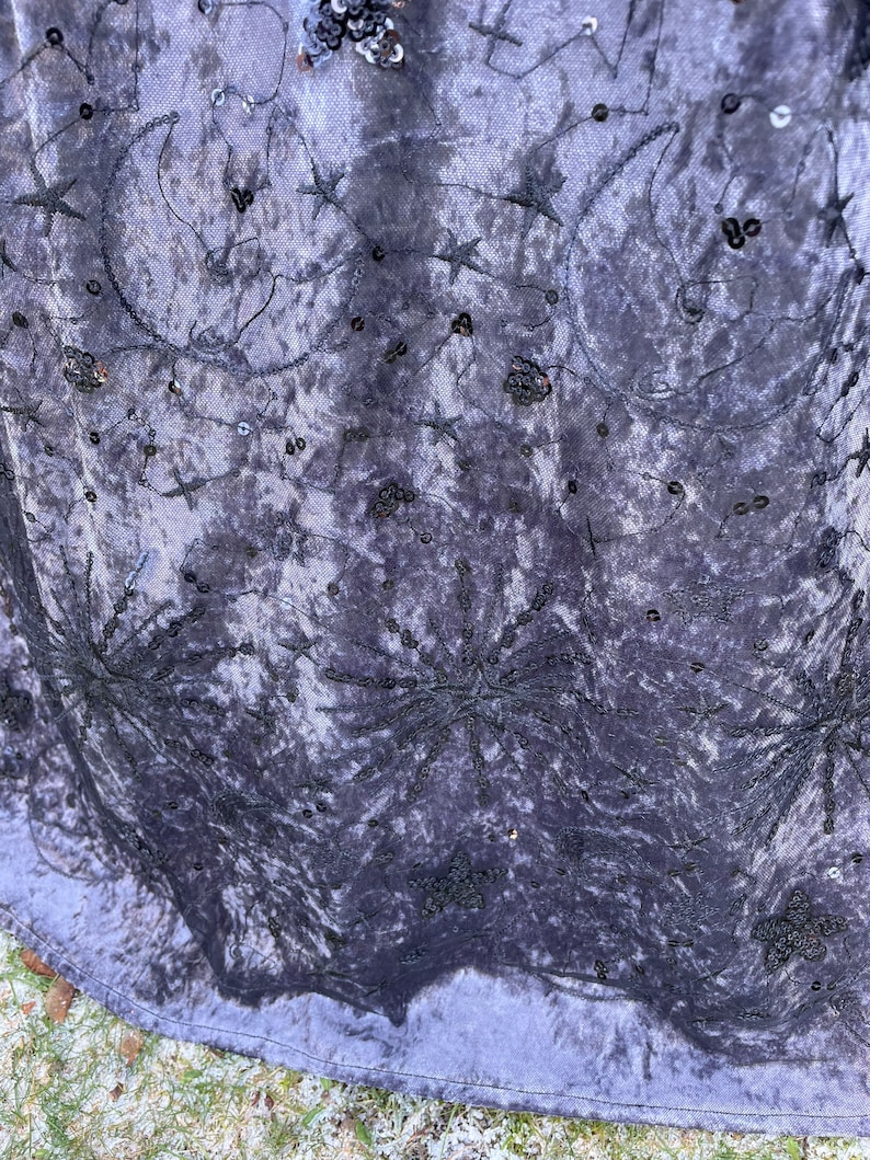 Pewter Dark Silver Celtic Celestial Moon & Stars Boho Fey - Etsy