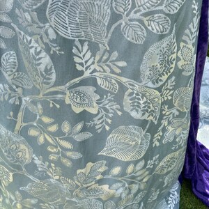 Elfcore Fairycore Dark Lilac & Green Forest Gown Meadow Boho ...