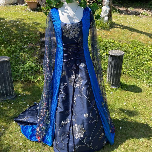 Blue Renaissance Elven Dress - Etsy