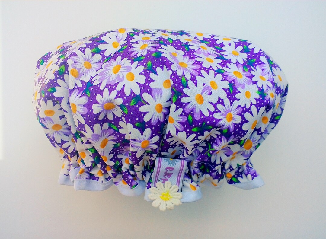 Gorgeous Purple Daisy Luxury Shower/bath Hat/cap - Etsy