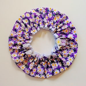 Purple Daisy Print Shower Hat, Waterproof Shower/bath Hat - Etsy