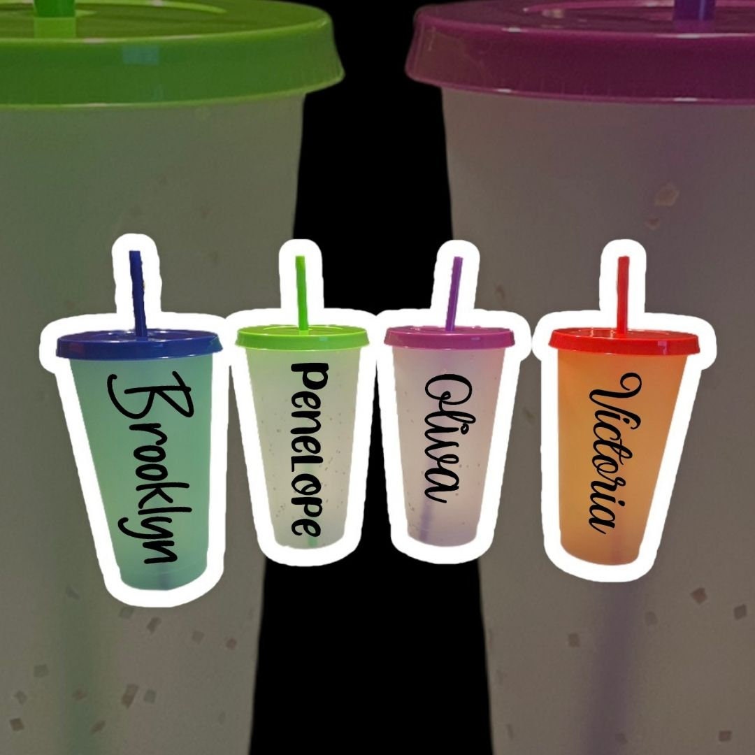 Birthday Party Cup Custom Color Changing Cold Cup Color Changing To-Go ...