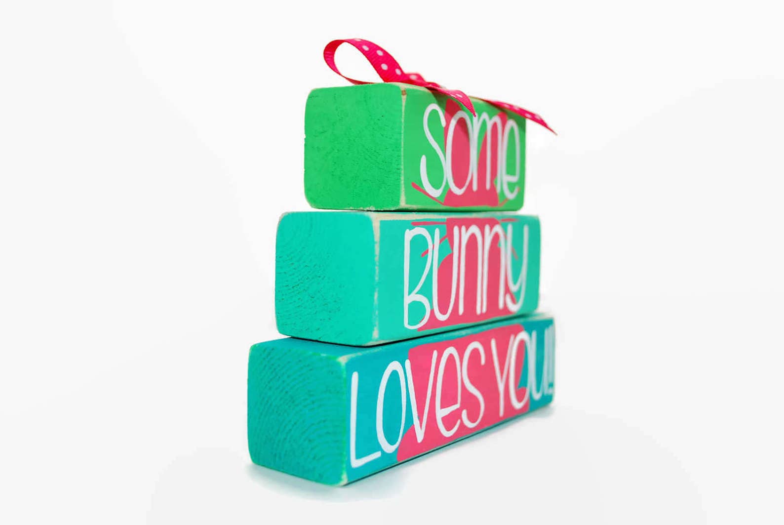 Easter Rabbit Some Bunny Loves You Spring Decor Mantel Office - Etsy