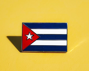 USA Cuba Flag Pin Handmade in the USA Gift for Her Lapel Pin - Etsy