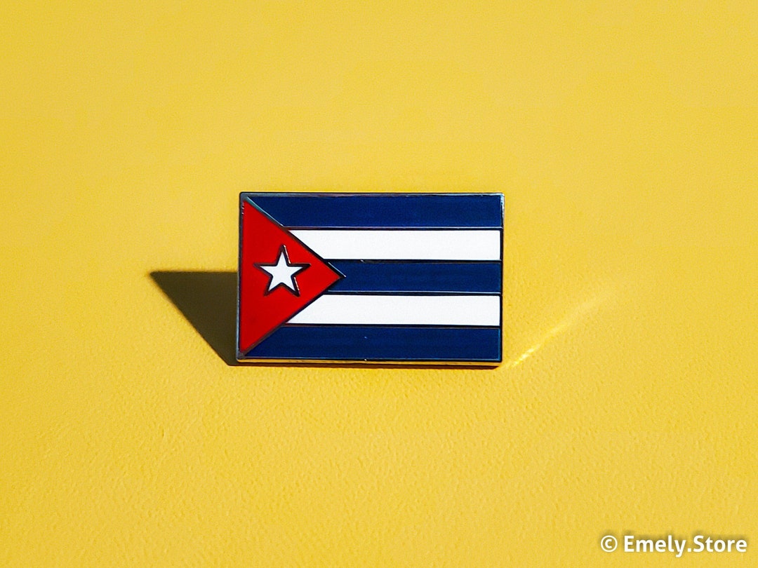 Small Cuba Flag Enamel Pin - Etsy