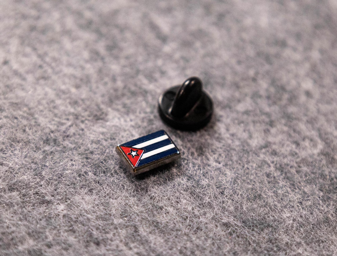 Mini Cuban Flag - Enamel Pin - Etsy