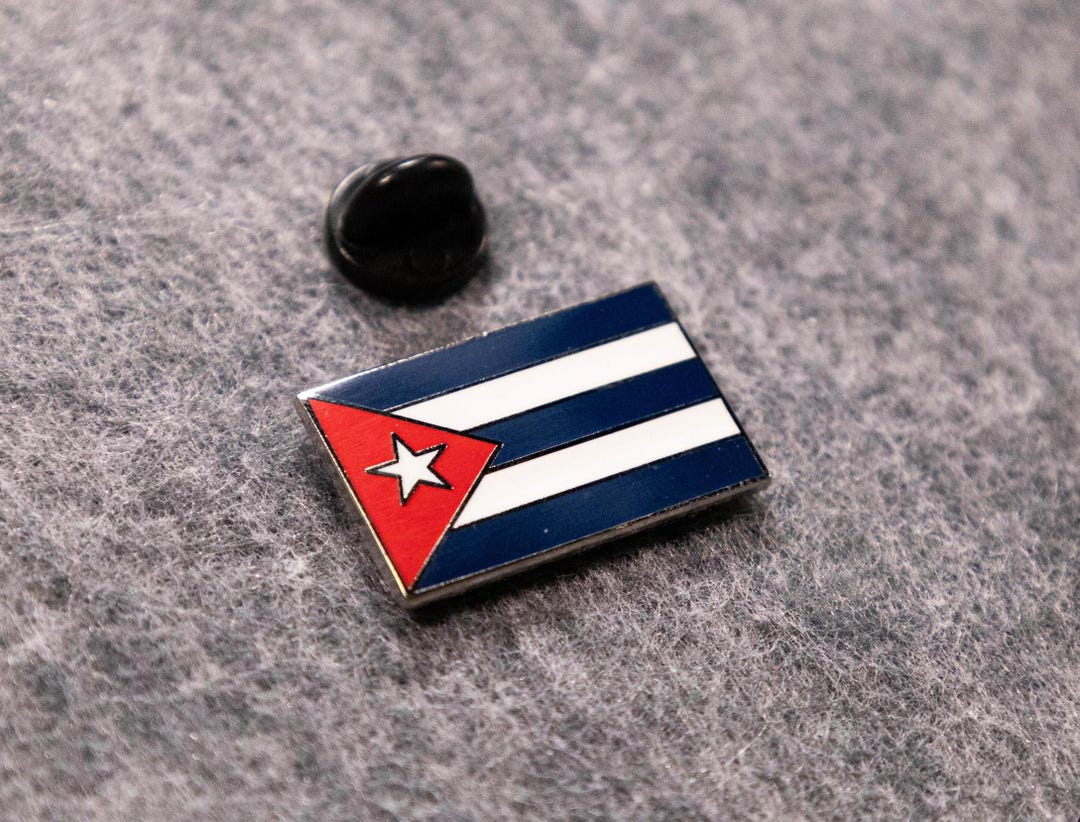 Small Cuban Flag - Enamel Pin - Etsy