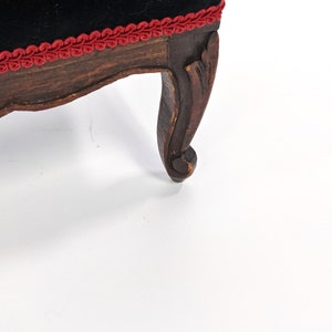 English Antique Yorkie Cross Stitch Footstool - Etsy