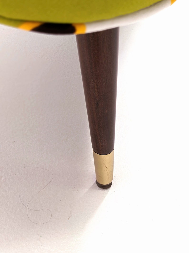 Mid Century Modern/vintage Kidney Shape Bench - Etsy