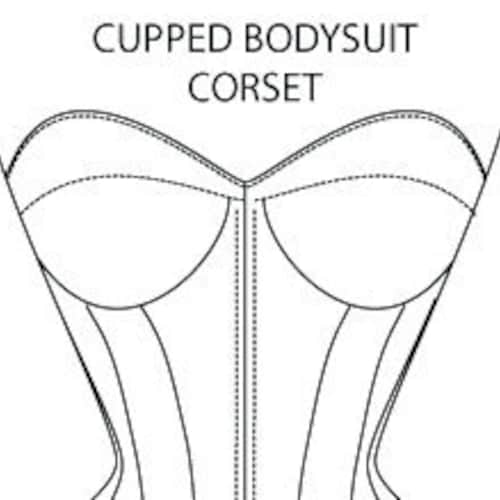 Cupped Overbust Bodysuit Corset Pattern ONLY - Etsy