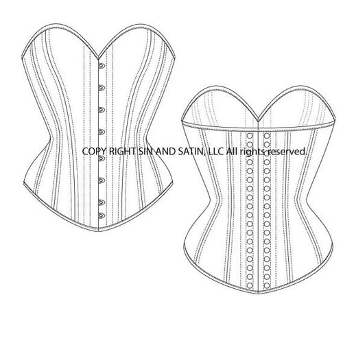 Cupped Overbust Bodysuit Corset Pattern ONLY - Etsy