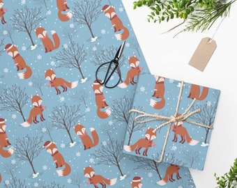 Fox Gift Wrap | Etsy