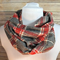 100% Cotton Woven Flannel Plaid Scarf, All Sizes (adult and Child ...