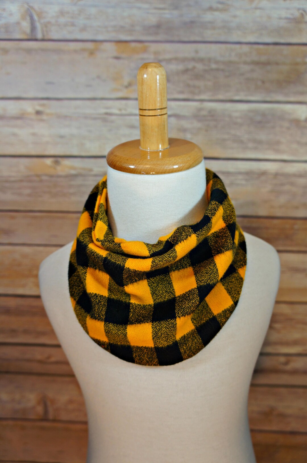 Yellow Black Small Buffalo Check Baby Bib - Yellow Black Plaid Baby ...