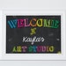Painting Art Party Welcome Sign - PRINTABLE - Chalkboard - Birthday ...