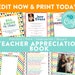 Teacher Appreciation Book - All About My Teacher - Preschool Teacher ...