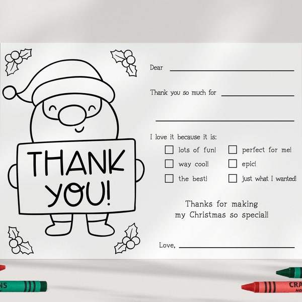 Kids Thank You Cards - Etsy