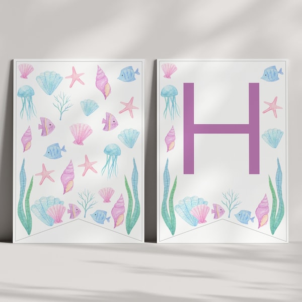 Two the Sea Birthday Banner - Etsy