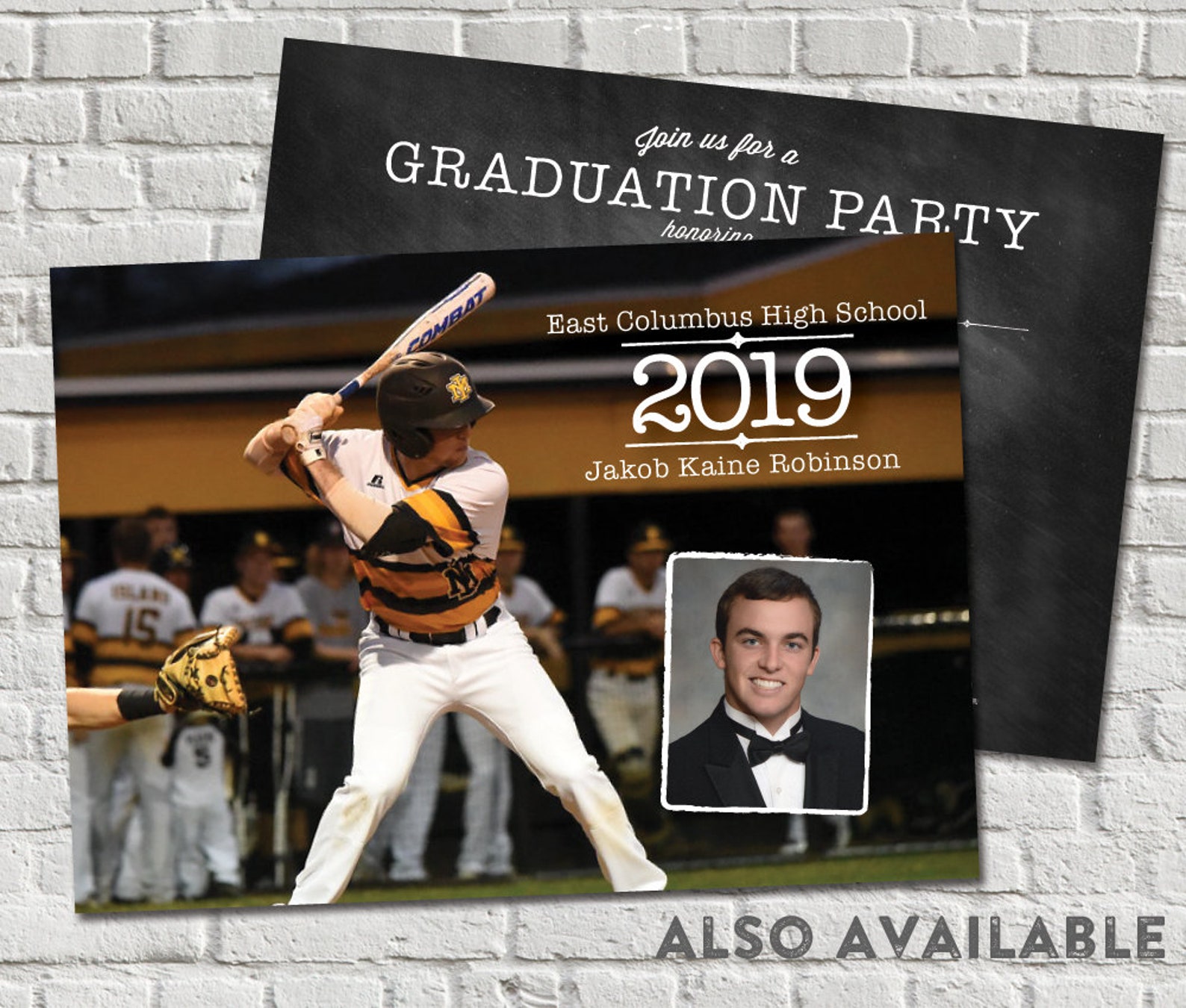 Boy Graduation Party Invitation CUSTOM COLOR MATCHING - Etsy