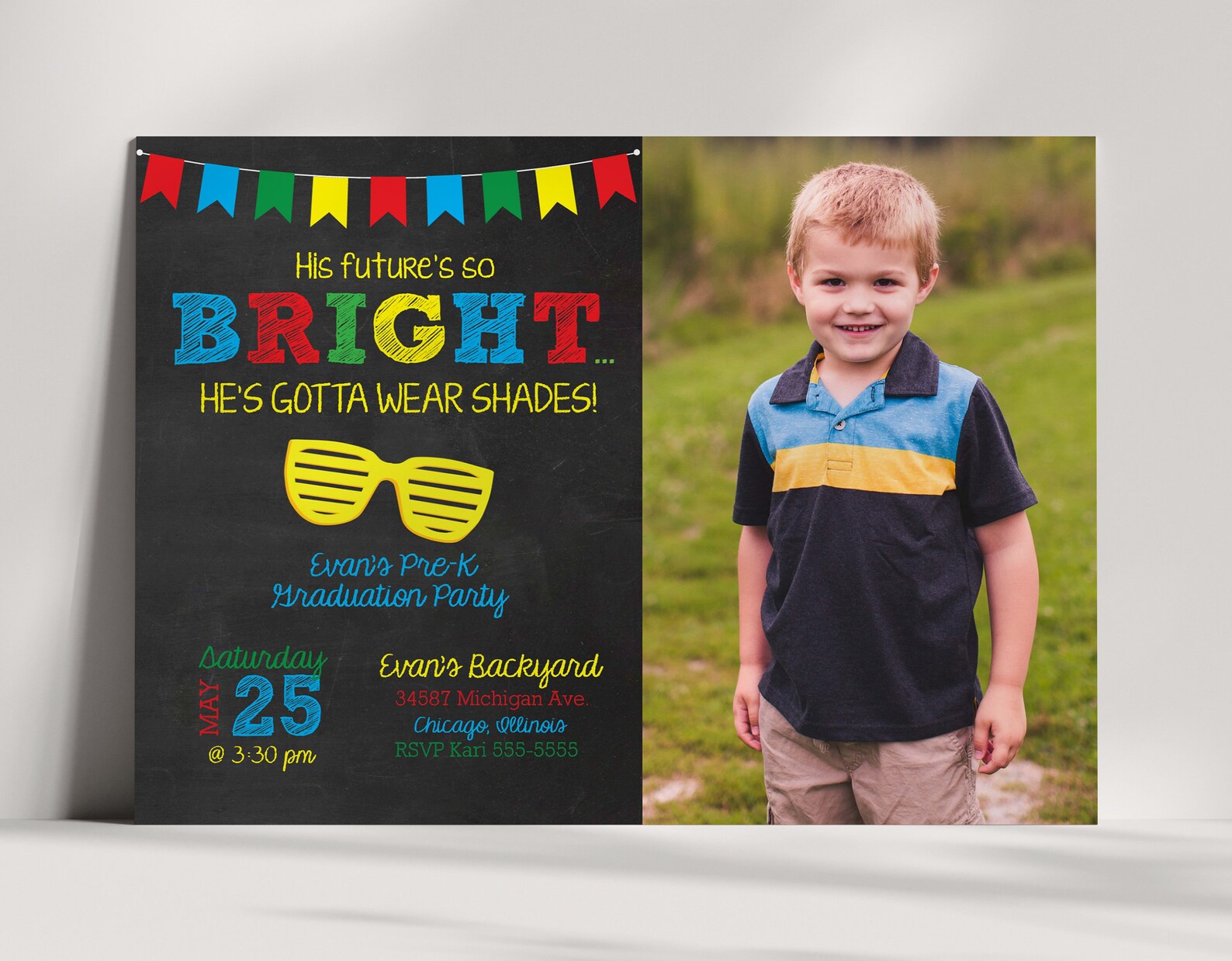 Preschool Graduation Invitation - Kindergarten Graduation - Future is ...