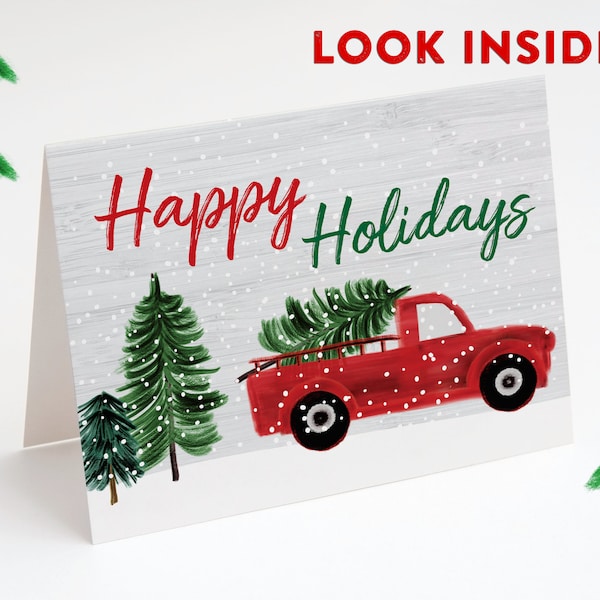 Custom Christmas Cards With Company Logo - Etsy
