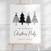 Black and White Christmas Party Sign Minimalist Holiday Party Custom ...