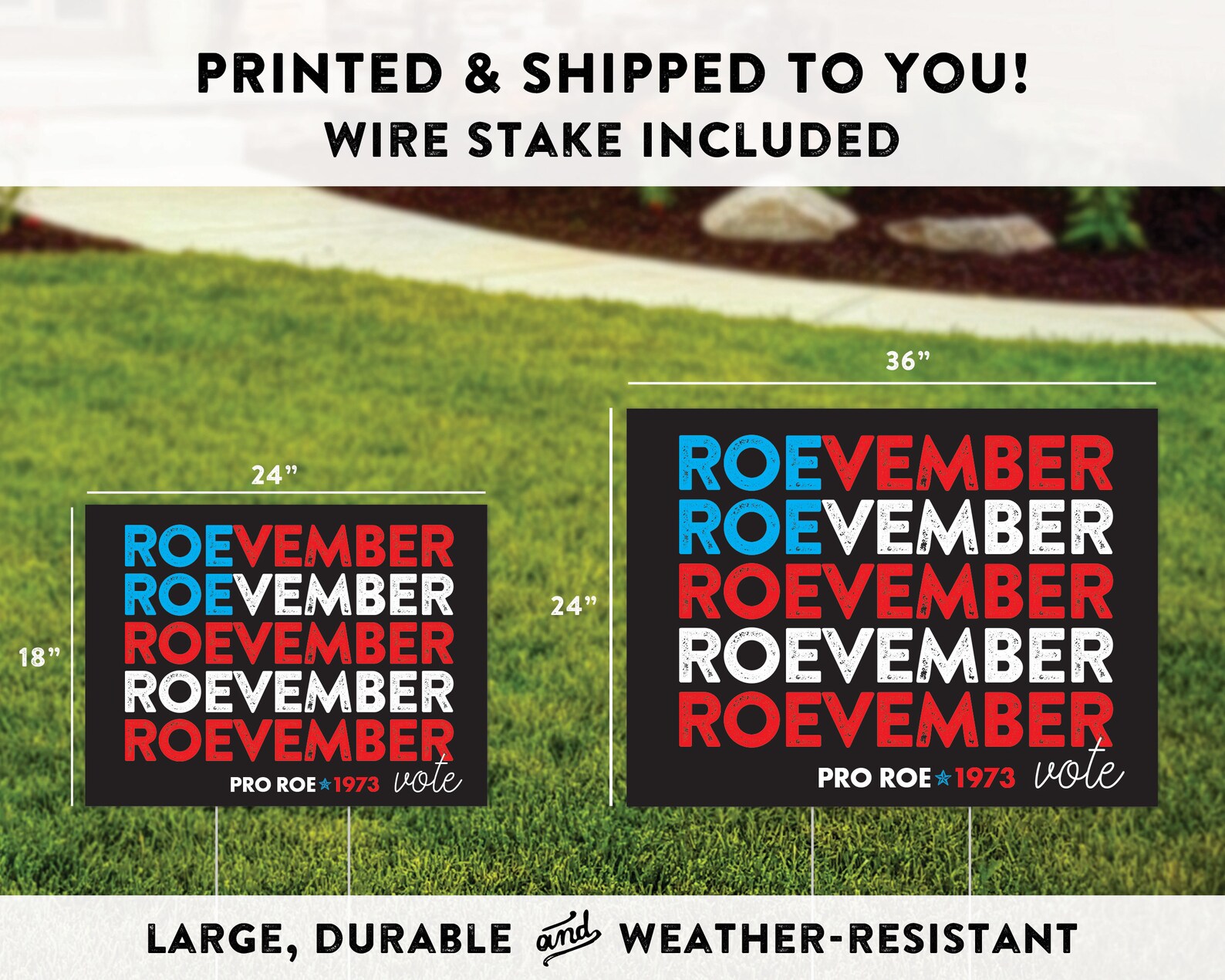Roevember Yard Sign Vote November Election Pro Roe - Etsy