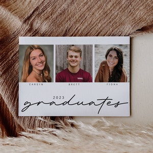 Joint Graduation Party Invitation - Three Person Grad Party Invite ...