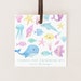 Sea Creatures Favor Tag Under the Sea Goodie Bag Mermaid Thank You ...