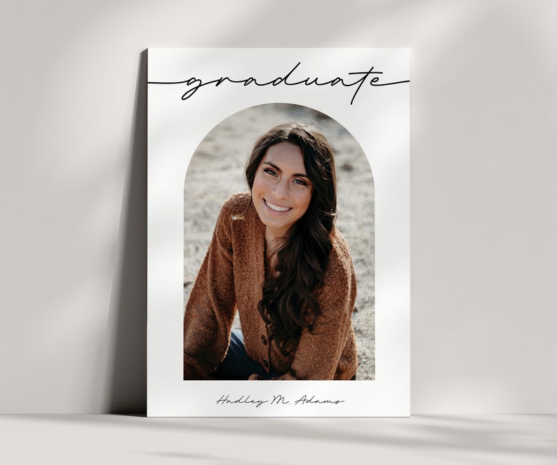 Printable Graduation Invitation Boho Arch Party Invite - Etsy