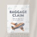 Vintage Airplane Party Signs Baggage Claim Drop off in - Etsy