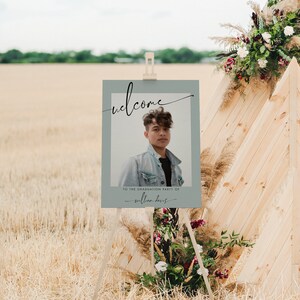 Modern Minimalist Graduation Welcome Sign, Photo Sign for ANY EVENT ...