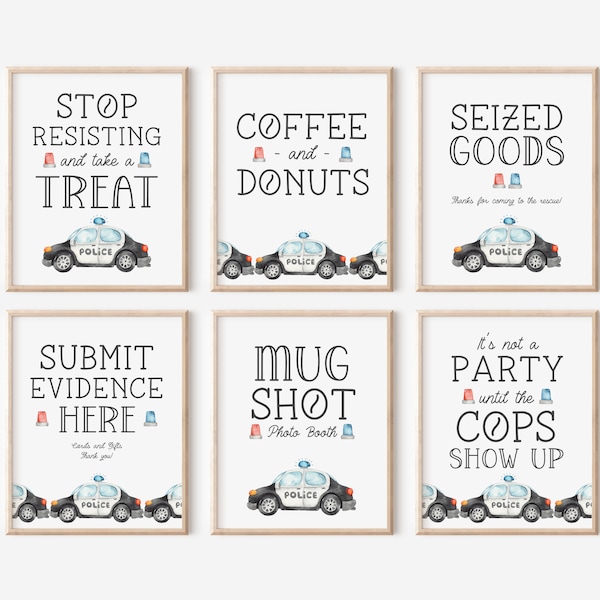 Police Signs - Etsy
