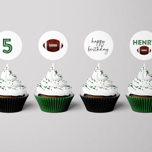 Football Party Signs - Set of 6 Football Birthday Signs - First Year ...