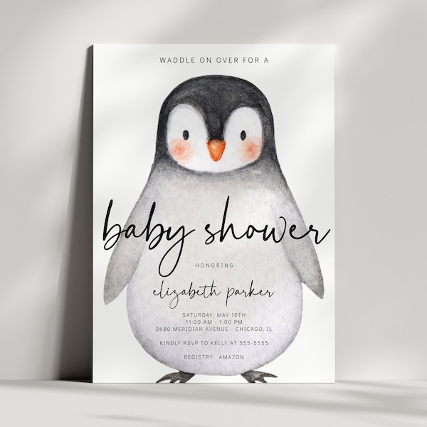 Penguin Baby Shower - Etsy