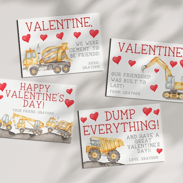 Construction Valentine - Etsy