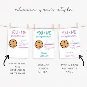Valentine Cards for Class - Kids PRINTABLE - Perfect Pair - Milk ...