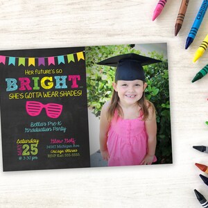 Preschool Graduation Invitation - Kindergarten Graduation - Future is ...