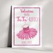 Ballerina Valentine Cards Instant Download PRINTABLE Tutu - Etsy