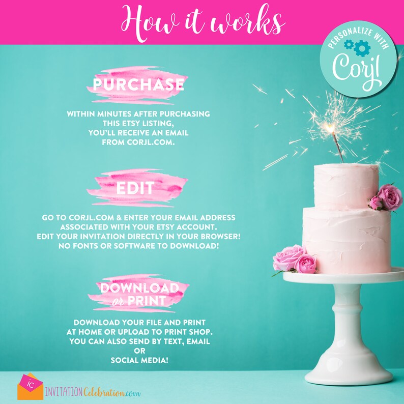 Neon Middle School Graduation Invitation Digital File Glow | Etsy