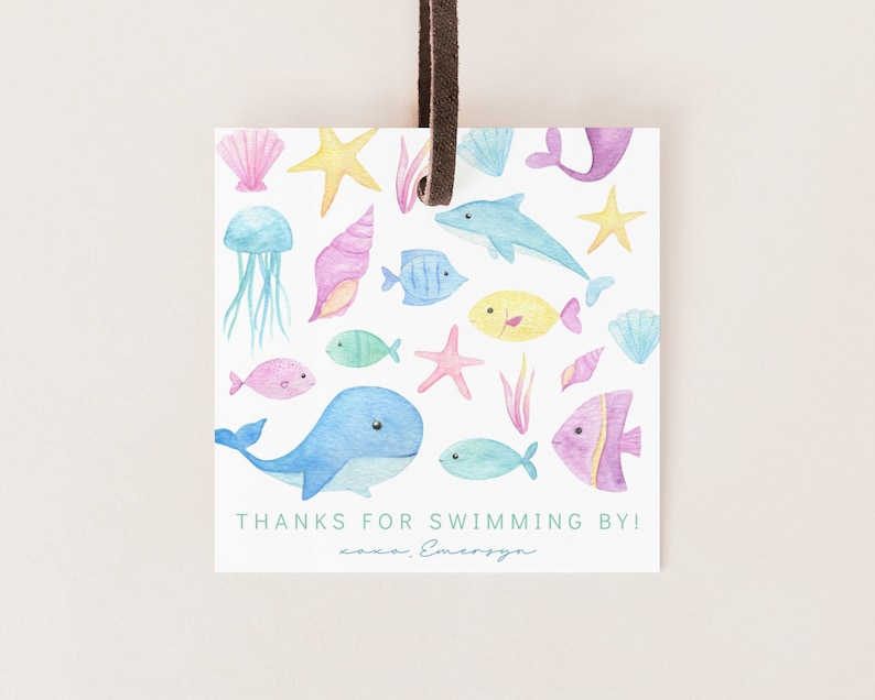 Sea Creatures Invitation - Under the Sea Birthday Party Invite ...