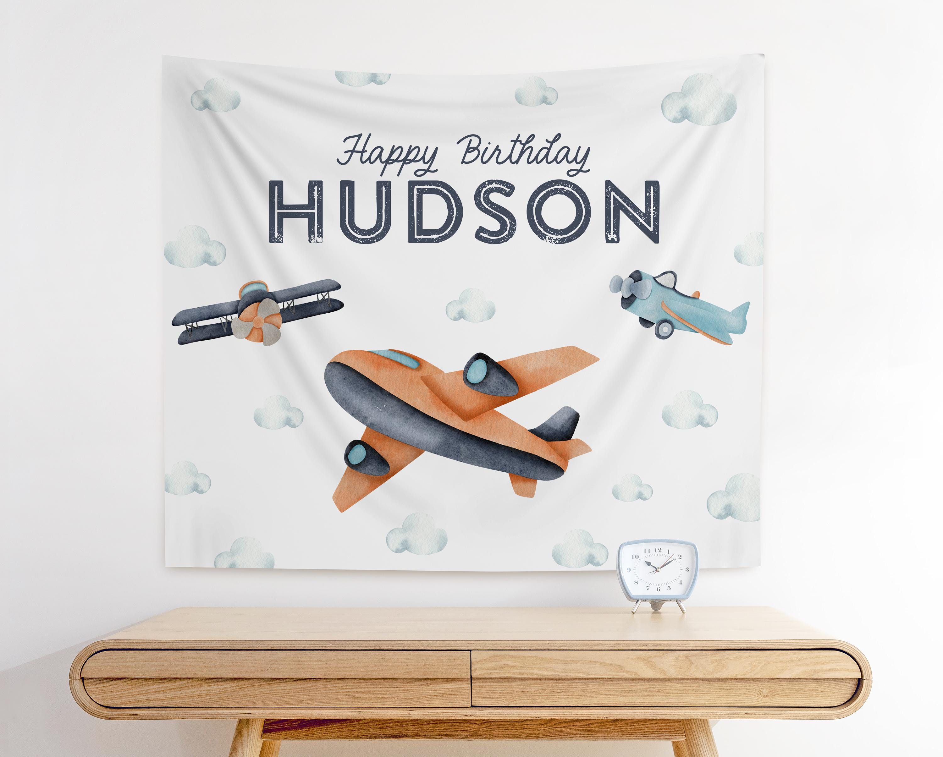 Airplane Party Backdrop - Airplane Party Decoration - Vintage Airplane ...