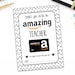 Amazon Gift Card Holder Teacher Appreciation Gift Printable Amazing ...