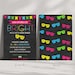 Neon Middle School Graduation Invitation - Glow in the Dark - Future is ...