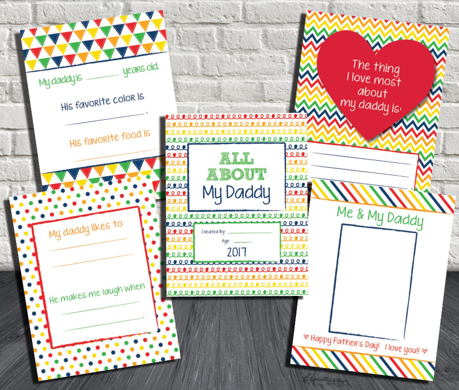 Father's Day Gift From Kids All About My Daddy Book | Etsy