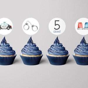 Policeman Thank You Card With Photo - Police Car Birthday Party Thank ...
