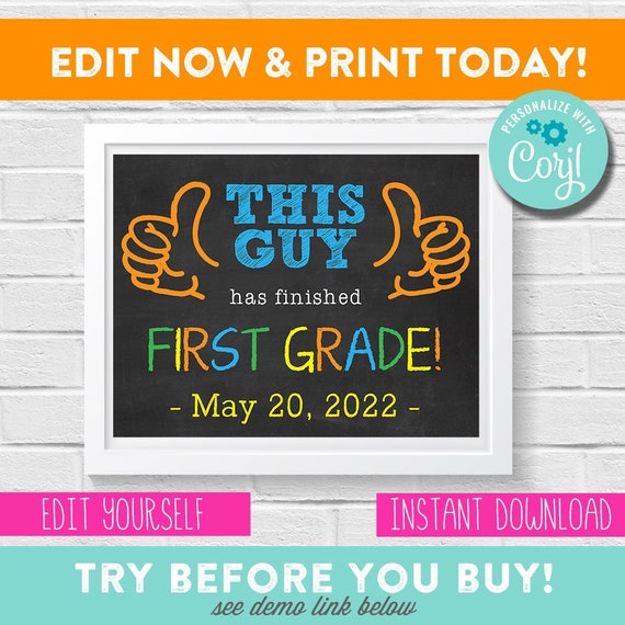 Last Day of School - Funny Last Day of School Sign Poster - This Guy ...