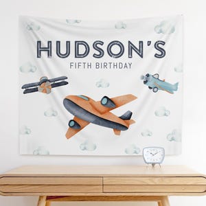 Airplane Party Backdrop - Airplane Party Decoration - Vintage Airplane ...