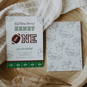 First Down Birthday Time Capsule - Football 1st Down Birthday, First ...