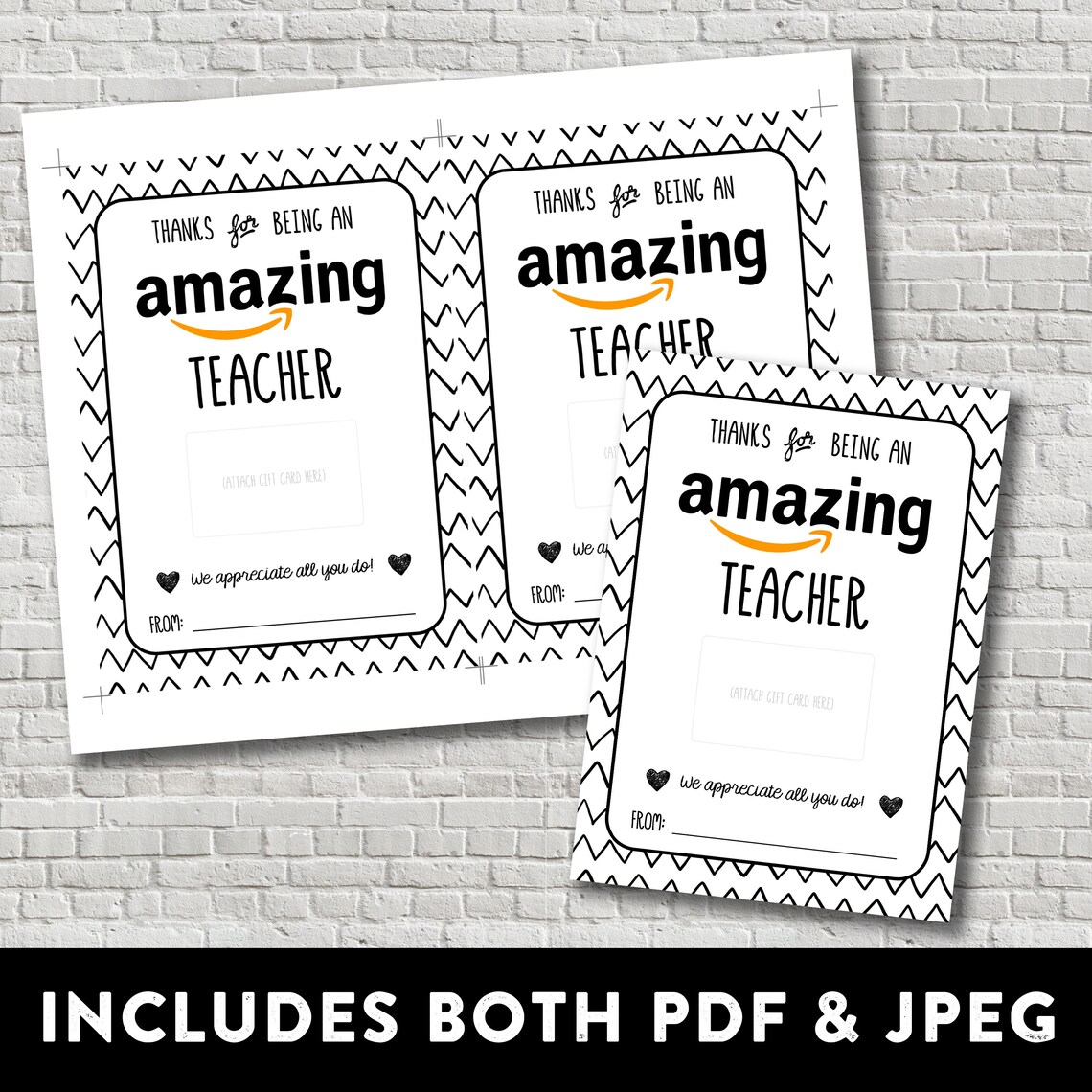 Amazon Gift Card Holder Teacher Appreciation Gift - Etsy